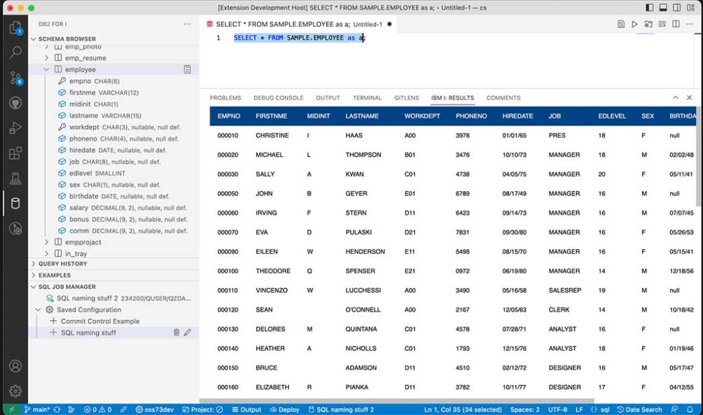 Visual Studio Code上でDb2 for i 開発を可能に ～「Db2 for IBM i」がバージョン0.3.3をプレビュー公開、IBM i開発の裾野を拡大へ - アイマガジン ...