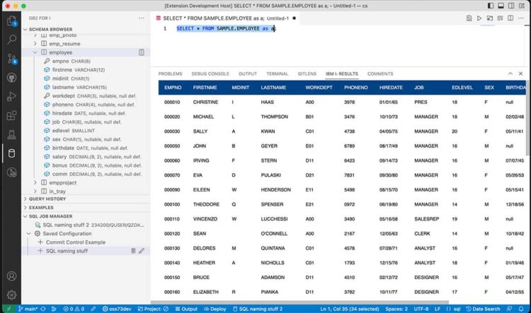 Visual Studio Code上でDb2 for i 開発を可能に ～「Db2 for IBM i」がバージョン0.3.3をプレビュー公開、IBM i開発の裾野を拡大へ - アイマガジン ...